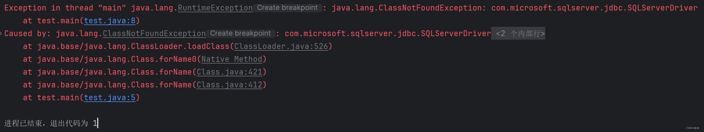 java.lang.ClassNotFoundException: com.microsoft.sqlserver.jdbc.SQLServerDriver-CSDN博客
