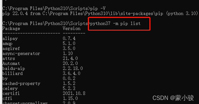 Windows环境关于Python多版本配置和pip使用_pip.exe" list ': ???????????-CSDN博客