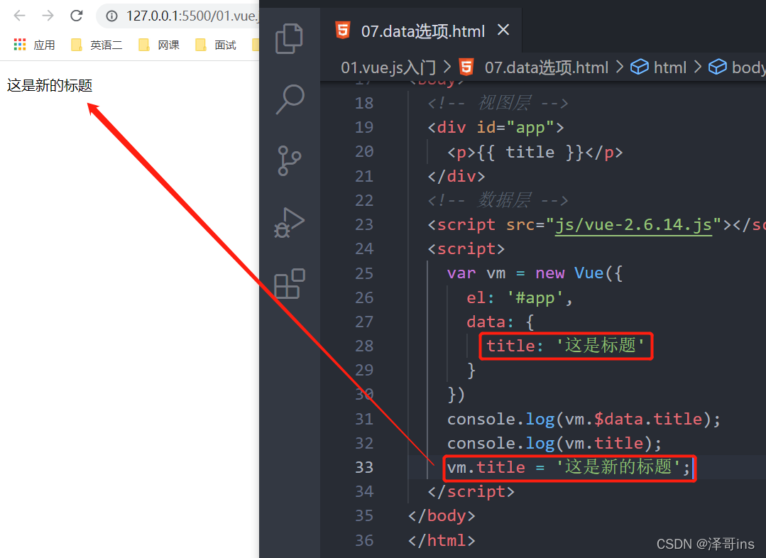 （7）vuejs基础语法—data选项vue语法data Csdn博客