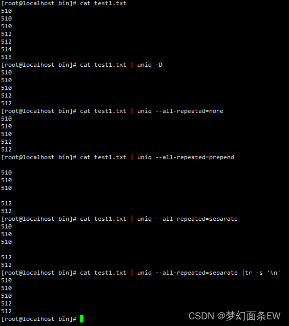 【busybox记录】【shell指令】uniq_shell uniq命令-CSDN博客