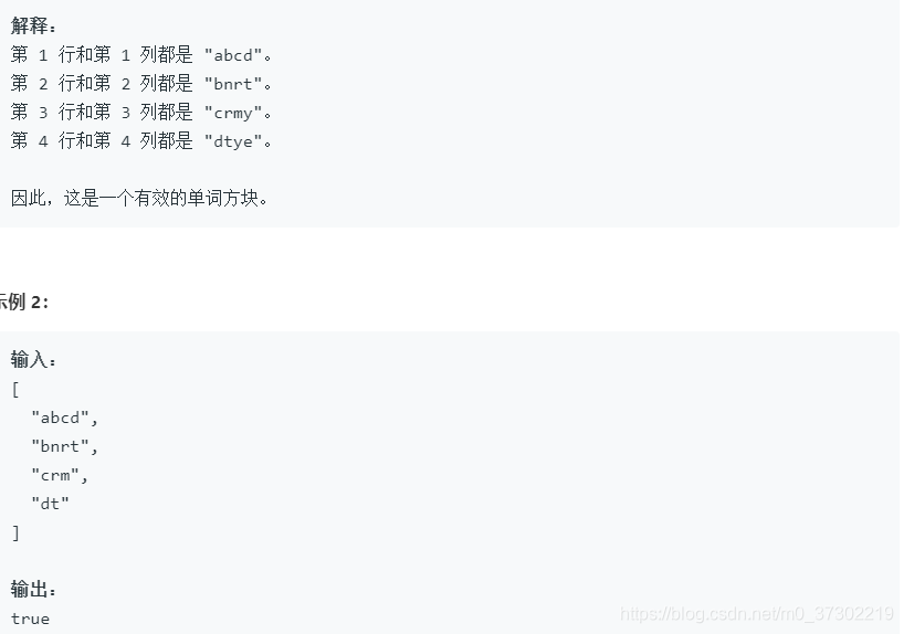 LeetCode-Algorithms-[Easy]422. 有效的单词方块-CSDN博客