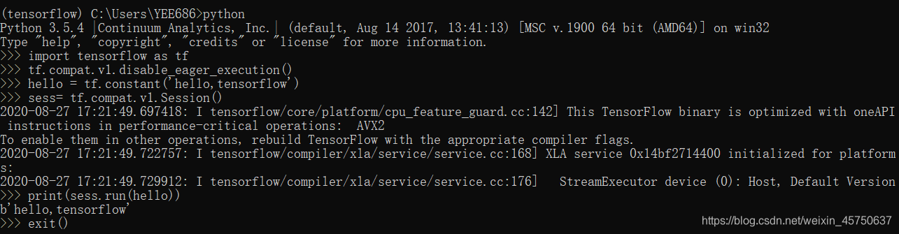 Windows环境基于Anaconda安装Tensorflow2.3-cpu版_scipy>=1.4.1镜像下载-CSDN博客