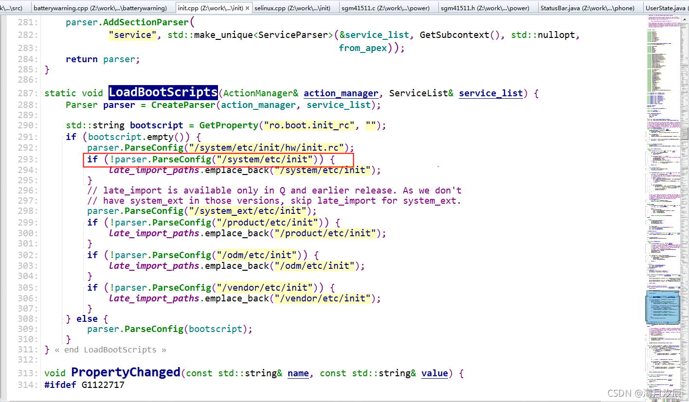 Android mk文件 LOCAL_INIT_RC 将RC文件编译到/system/etc/init或vendor/etc/init，system\core\init\init.cpp解析 ...