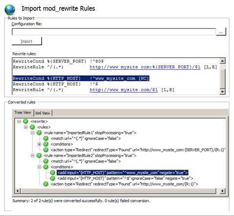 Importing Apache mod_rewrite Rules_cannot be converted into an equivalent iis formate-CSDN博客
