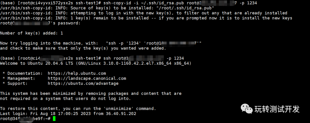 Docker容器中的SSH免密登录_docker 容器中使用ssh key-CSDN博客