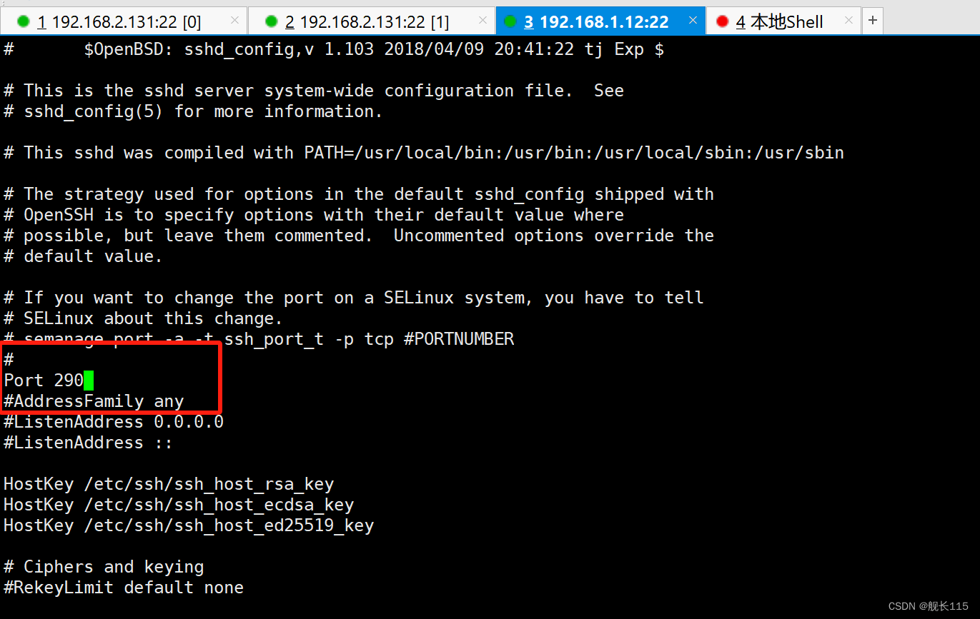 修改ssh端口_linux 积累-CSDN专栏