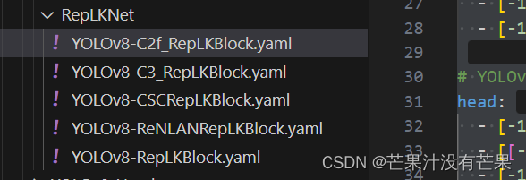 芒果YOLOv8改进126：基于RepLKNet提出多种＜独家原创结构＞ReNLANRepLK, CPNRepLK, CSCRepLK, C2fRepLK等，即插即用，提升小目标检测 ...