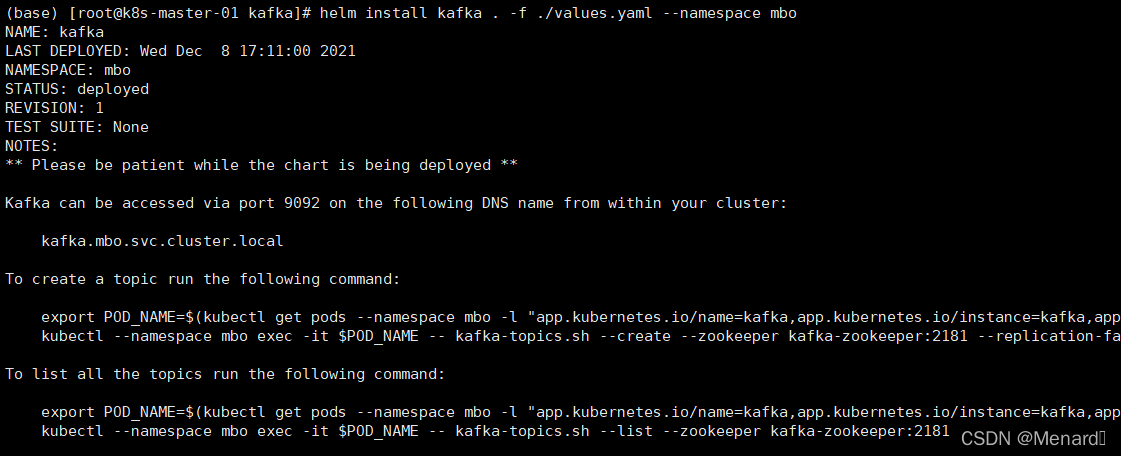k8s安装kafka、zookeeper集群_helm部署kafka集群-CSDN博客