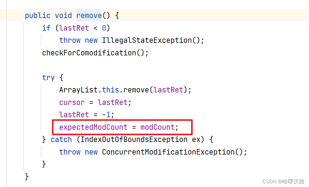 源码分析ConcurrentModificationException异常原因及解决方案_checkforcomodification-CSDN博客