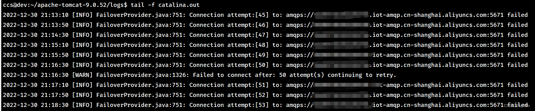 生产环境服务端报错：阿里云IOT连接失败，重试也失败的问题_部署在阿里云上的netty连接会失效-CSDN博客