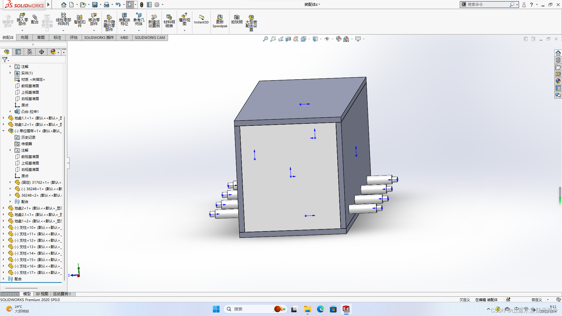 在SOLIDWORKS搭建一个简易的履带式机器人_solideworks创建机器人小车模型并导入robotstudio-CSDN博客