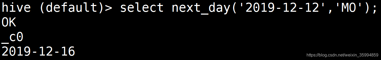 Hive中日期处理函数的使用（date_format、date_add、date_sub、next_day）_hive dateadd-CSDN博客