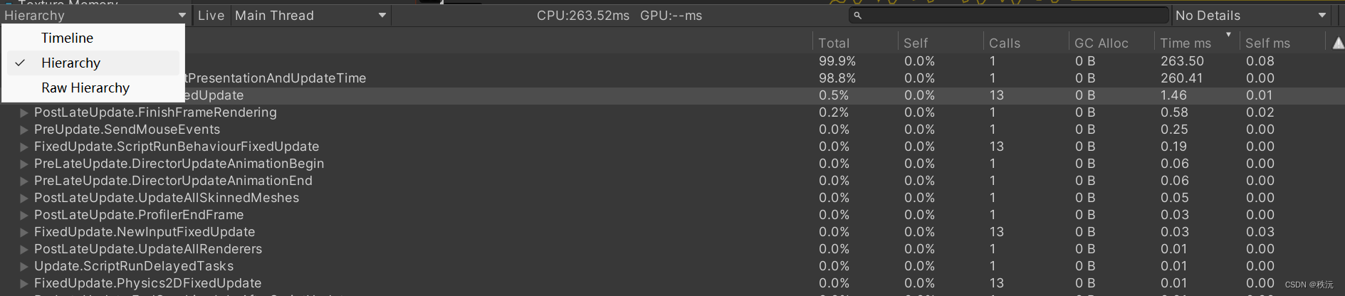 【unity资源加载与优化章】Profiler优化工具详解_unity profiler-CSDN博客