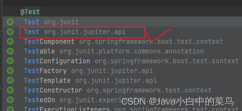 java.lang.Exception: Method a() should be public_should be public at org.junit.runners ...