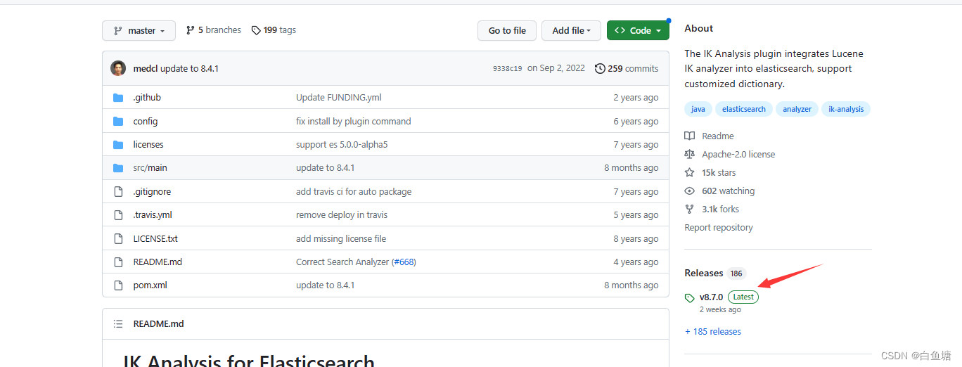 IK集成ElasticSearch，IK分词器的下载及使用_ik分词器下载-CSDN博客