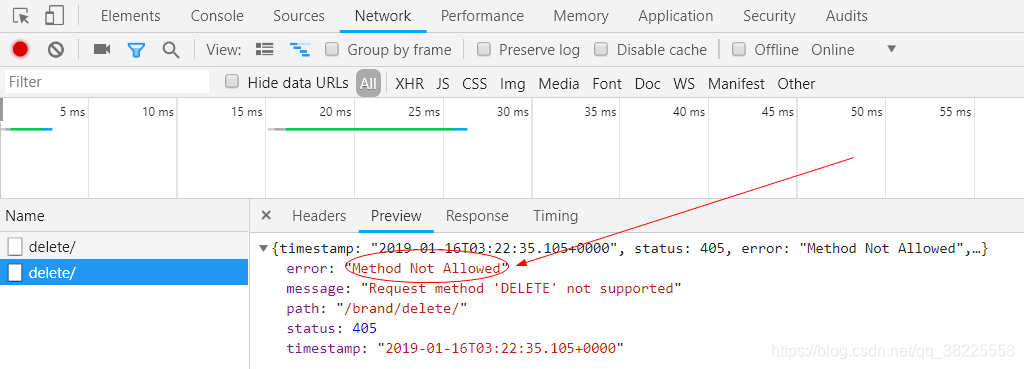 项目遇405错误 - Method Not Allowed、Request method 'DELETE' not supported_vscode前端包405-CSDN博客
