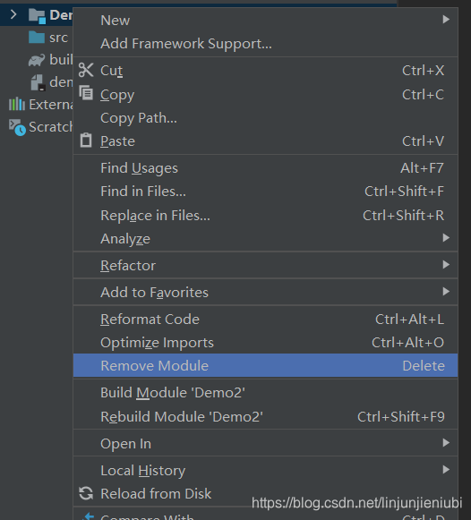 idea中怎么删除模块？_idea删除module-CSDN博客