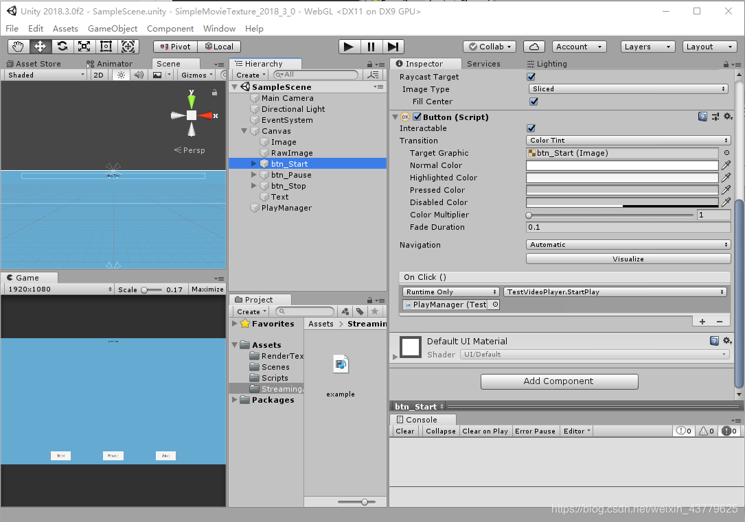 UnityWebGL播放视频（PC端）_vlc for unity webgl-CSDN博客