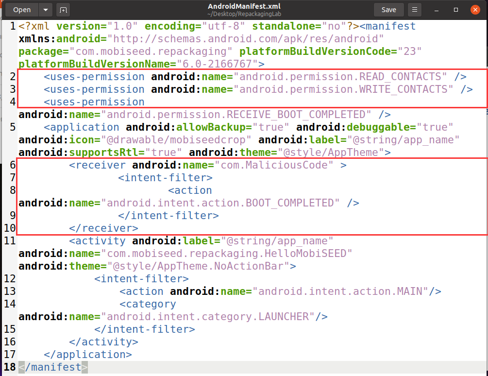[逆向工程] Android Repackaging Attack Lab_android repackage 攻击-CSDN博客