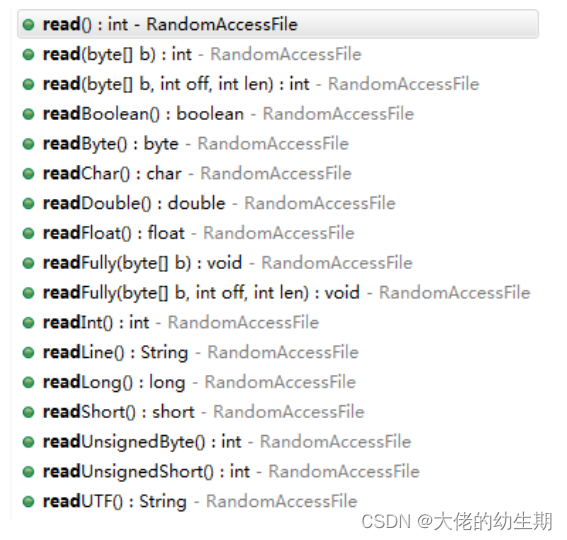 JAVA------特殊RandomAccessFile_java8 randomaccessfile rwd rws-CSDN博客