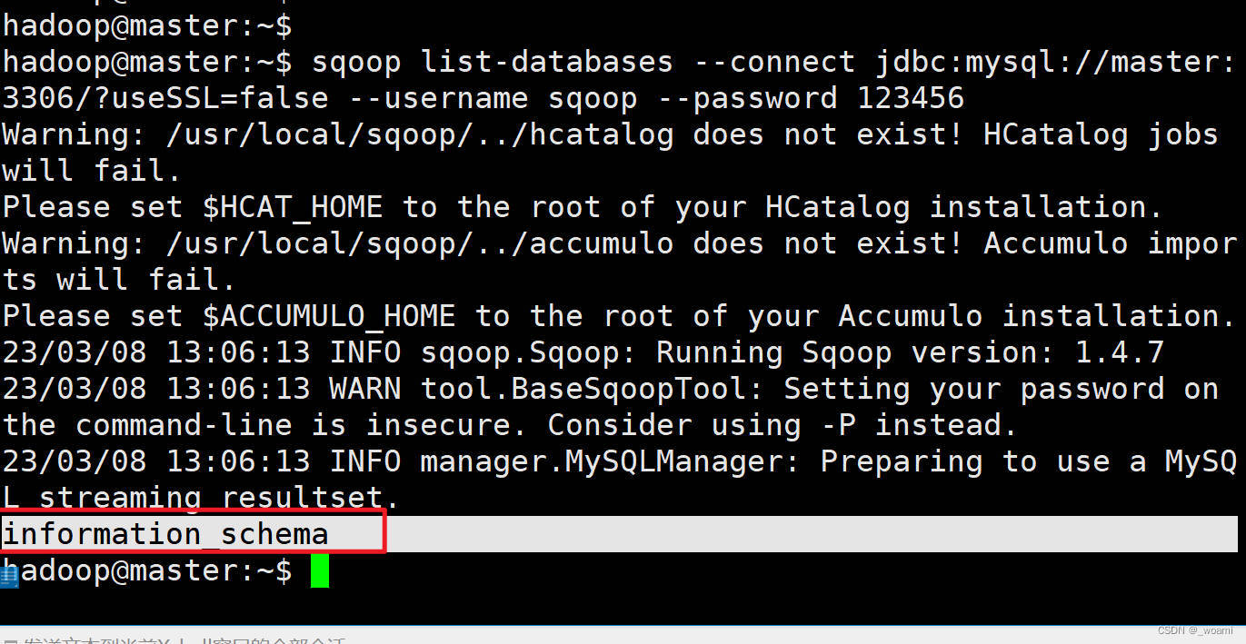 sqoop连接MySQL失败-CSDN博客