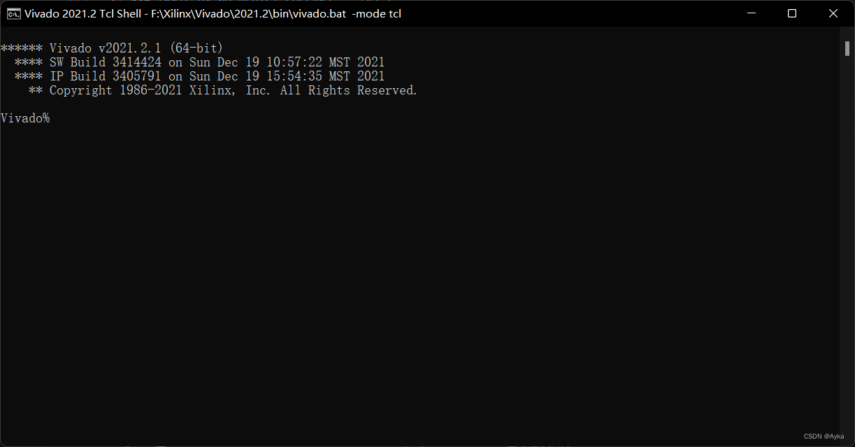 Vivado 2021.2 Tcl Shell no appropriate Visual C++ redistributable error_condition 'versionnt64 ...