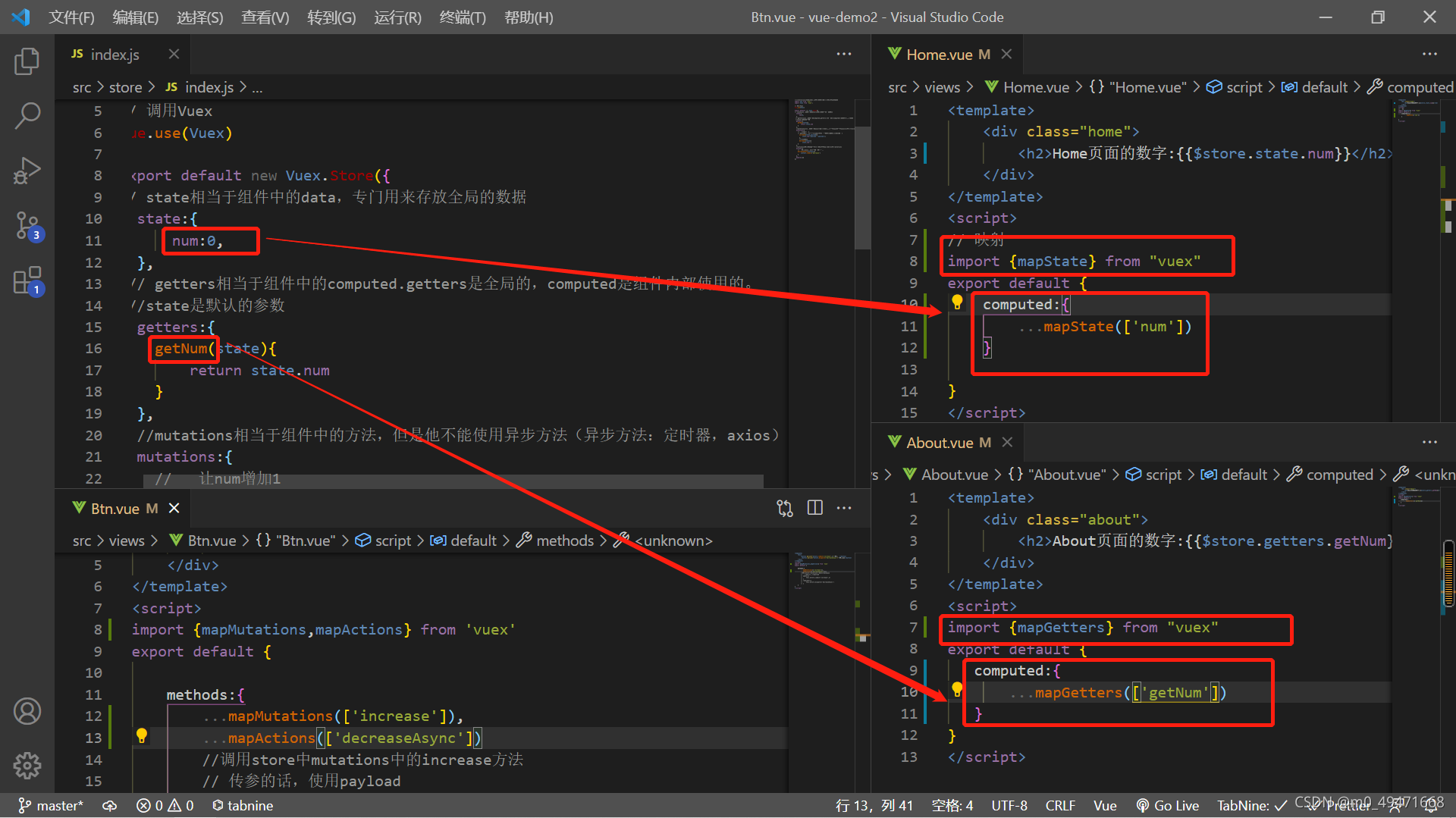 Vuex--专为Vue.js应用程序开发的状态管理模式_vuex中computed能设置state吗?-CSDN博客