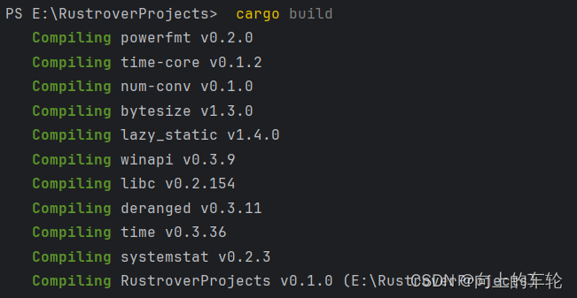 Rust错误：【error: failed to select a version for the requirement `systemstat = “^0.8.2“】_perhaps a ...