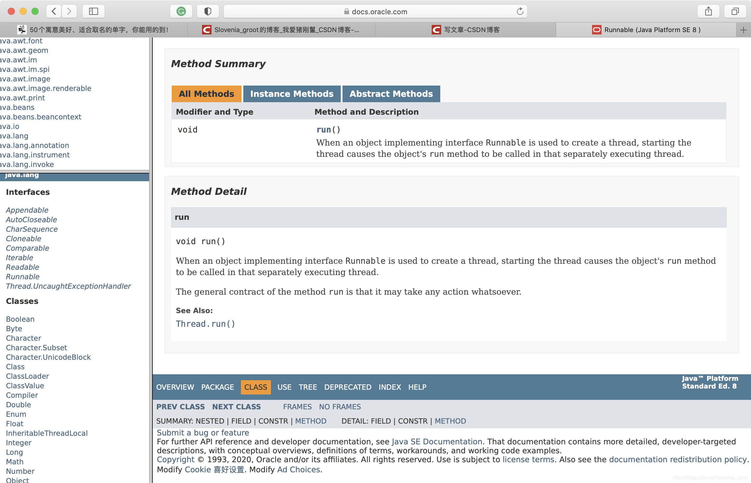 线程？对！！这就是Java线程超级细致解读---Java学习总结_getname不能在runnable中用吗-CSDN博客