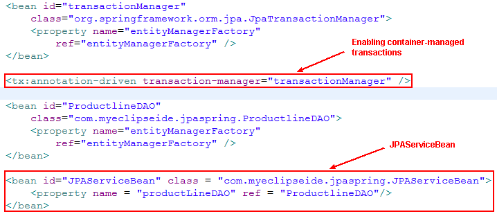 「Java开发指南」如何在MyEclipse中使用JPA和Spring管理事务？（二）_myeclipse集成spring-CSDN博客