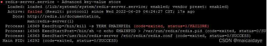 Redis activating无法启动的可能解决办法_redis active: failed-CSDN博客