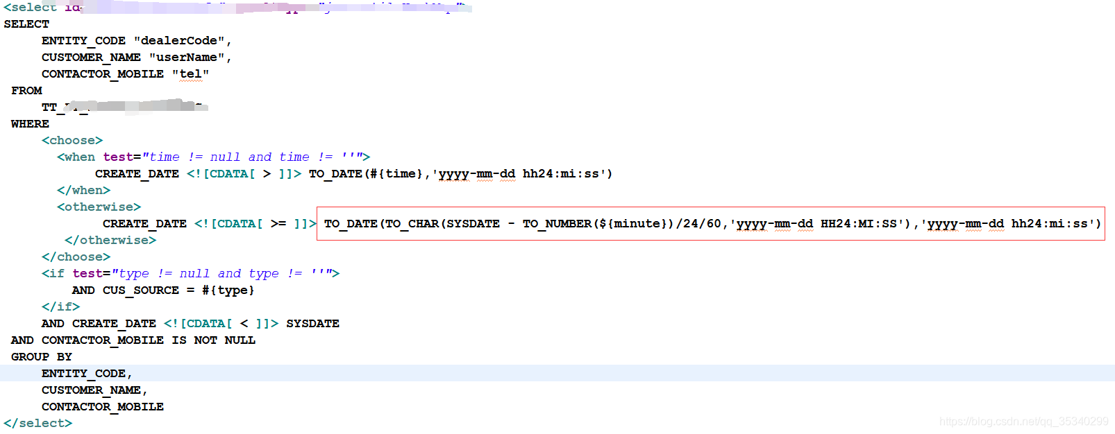 Mybatis 加 Oracle 换算时间获取时间段 ORA-00907: 缺失右括号_orcale 日期比较 缺失右括号-CSDN博客