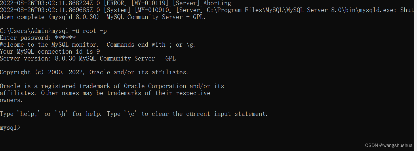 MySQL的Can‘t connect to MySQL server on ‘localhost:3306‘ (10061)问题_can't connect to mysql server ...