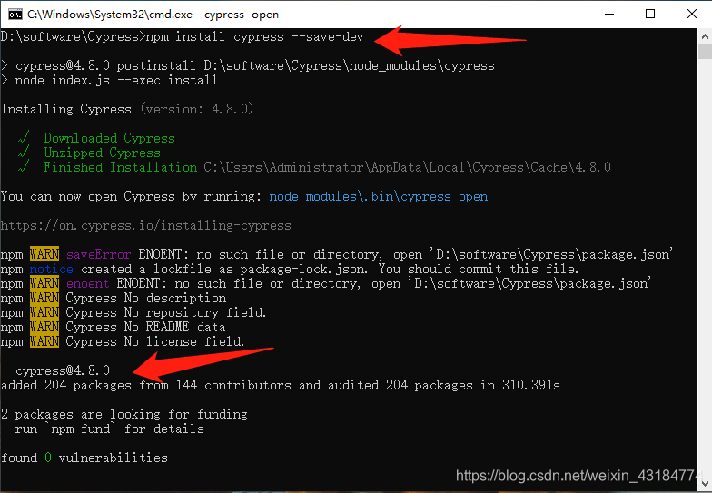windows环境下通过npm安装Cypress_npm cypress-CSDN博客