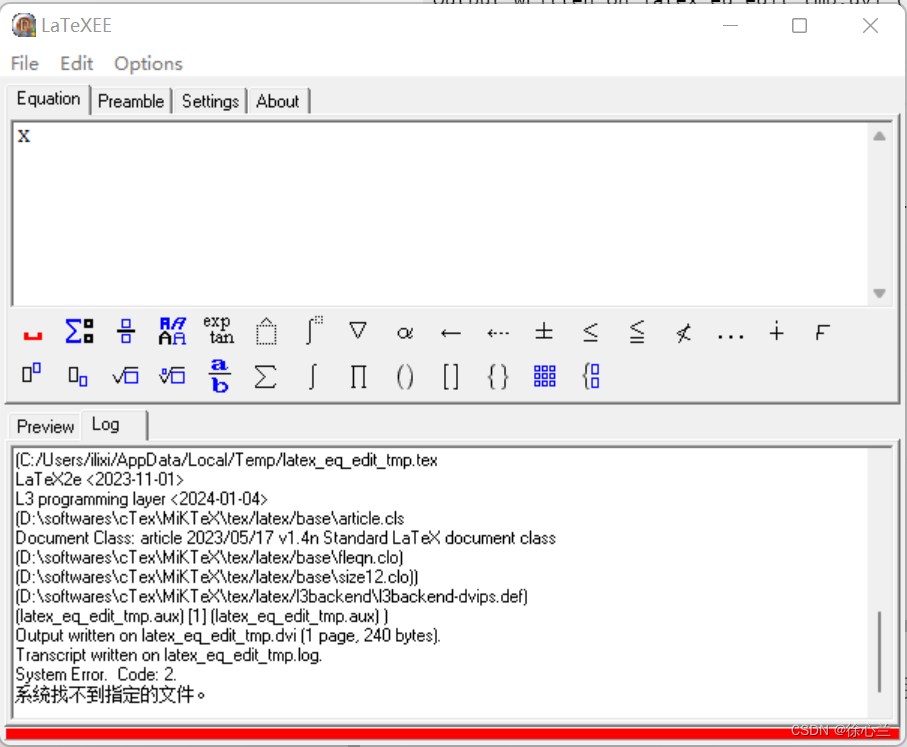 [WPS+Latex]WPS中使用latex公式（LatexEE+cTex报错：系统找不到指定的文件。）_wps latex-CSDN博客