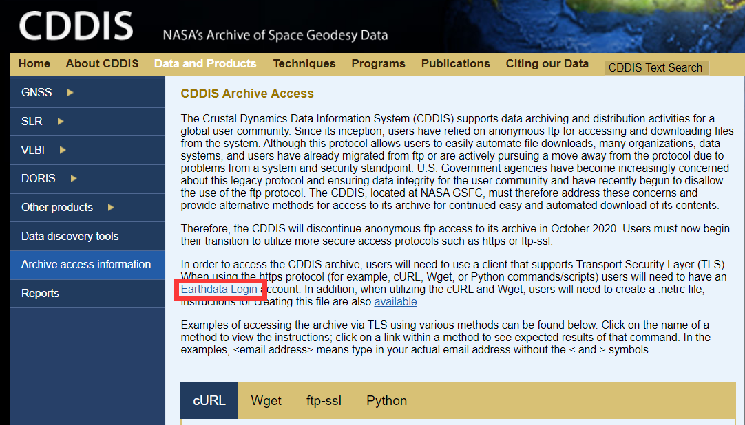 新版IGS-CDDIS下载GNSS数据——CURL版 on Windows_cddis账号申请-CSDN博客