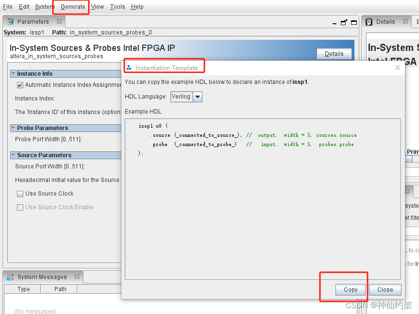 【INTEL（ALTERA）】新版Quartus中虚拟输入输出In-System Sources and Probes Editor(ISSP)调试工具的使用 类似xilinx的VIO ...