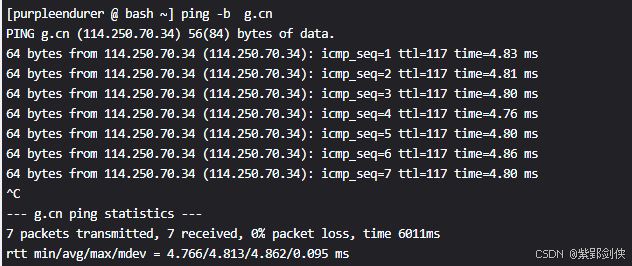 Linux shell编程学习笔记66：ping命令 超详细的选项说明-CSDN博客