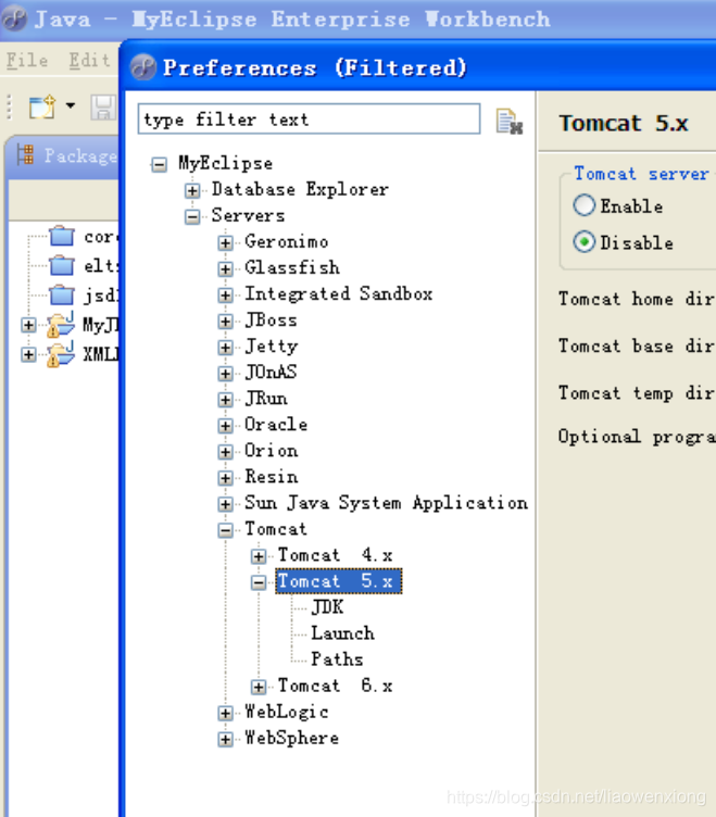 在 MyEclipse 中配置 tomcat_myeclipse tomcat server enable和diable-CSDN博客