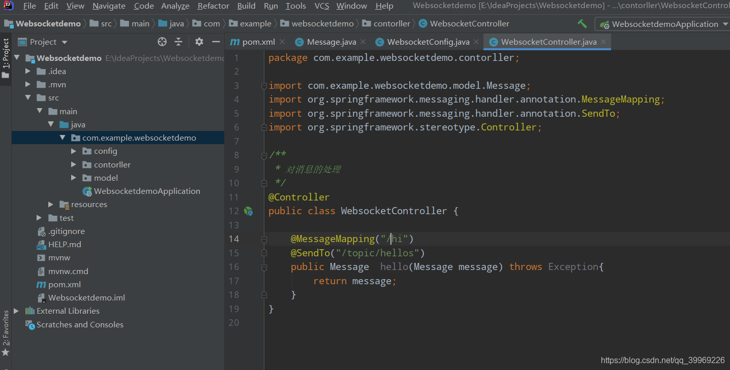 StringBoot: 整合Websocket_string websocket-CSDN博客
