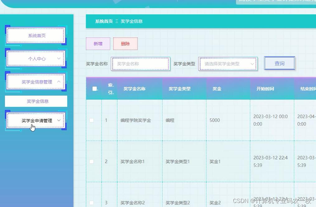 Vue+nodejs高校学生奖学金评定系统_583nf-springboot-django-flask-php_vue nodejs django-CSDN博客