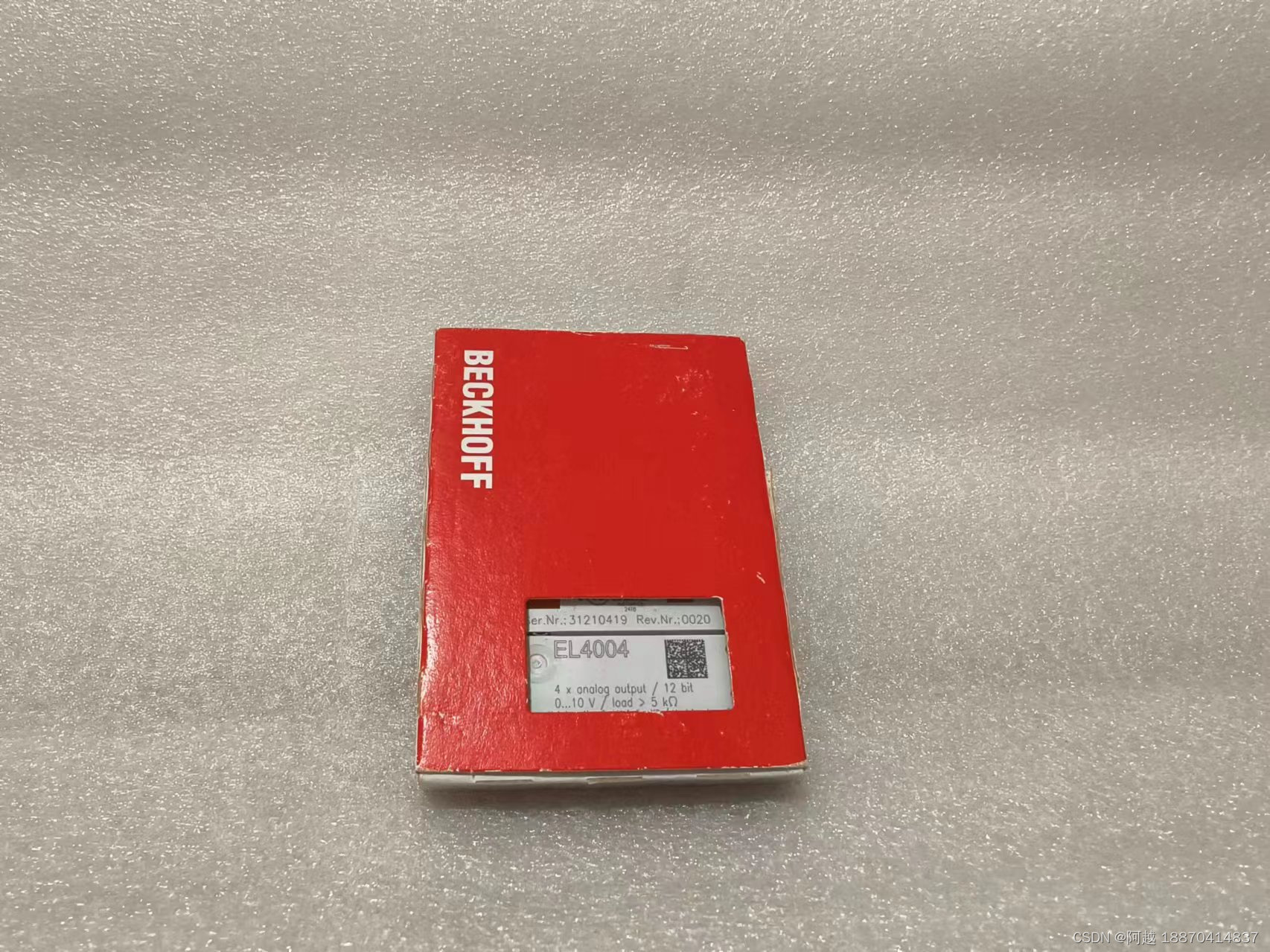 BECKHOFF EL4004 倍福模拟量输出端子模块-CSDN博客