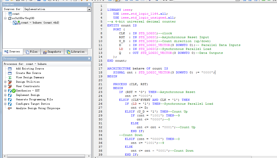基于fpga的4位通用十进制计数器vhdl代码ise仿真用vhdl设计一个四位十进制加法计数器 Csdn博客