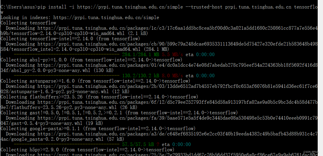 解决ERROR: Could not find a version that satisfies the requirement tensorflow (from versions: none ...