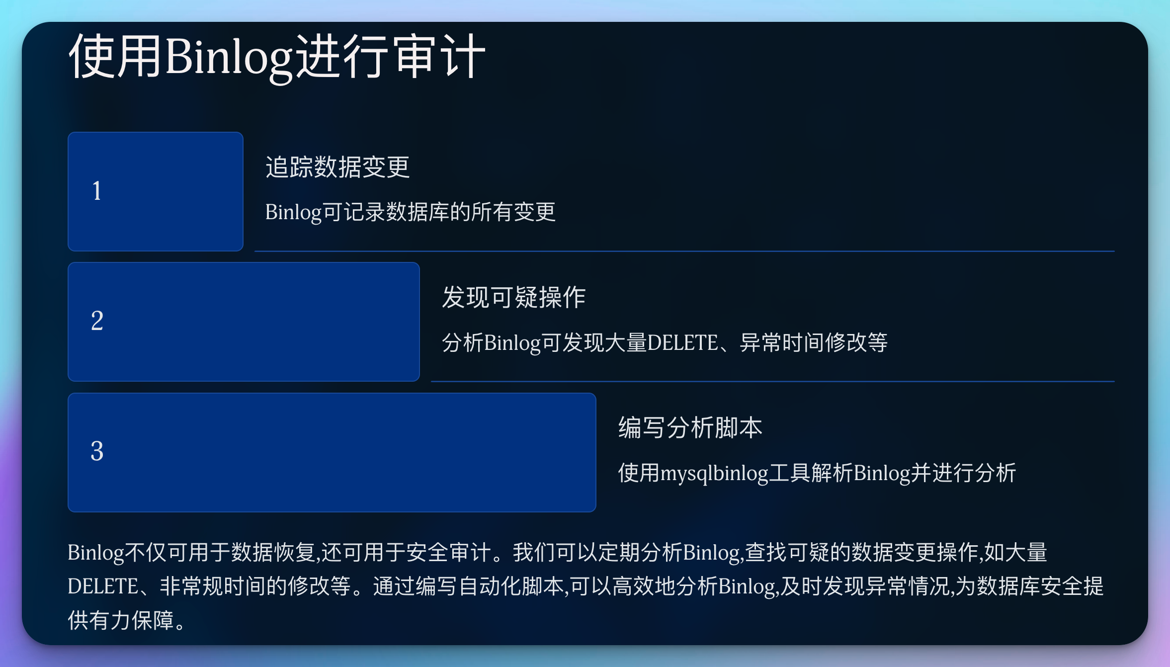 万字长文MySQL Binlog 详细指南_mysqlbinlog-CSDN博客