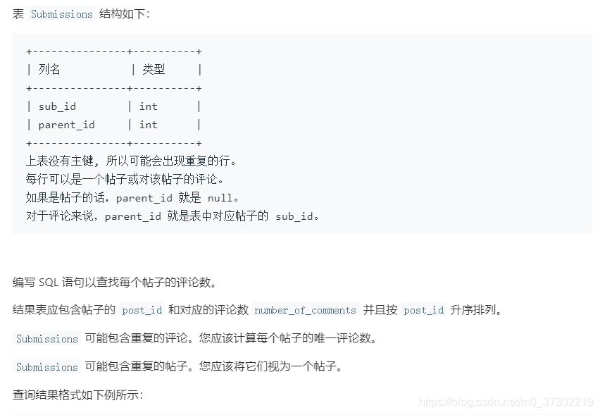 LeetCode-SQL-1241. 每个帖子的评论数_sql 查询评论子评论数量-CSDN博客