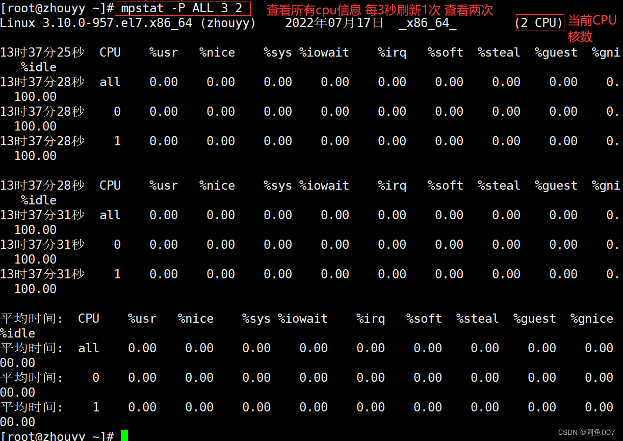 Mpstat，Iostat，Iotop，Pidstat，Lsof_pidstat 不显示时间列-CSDN博客