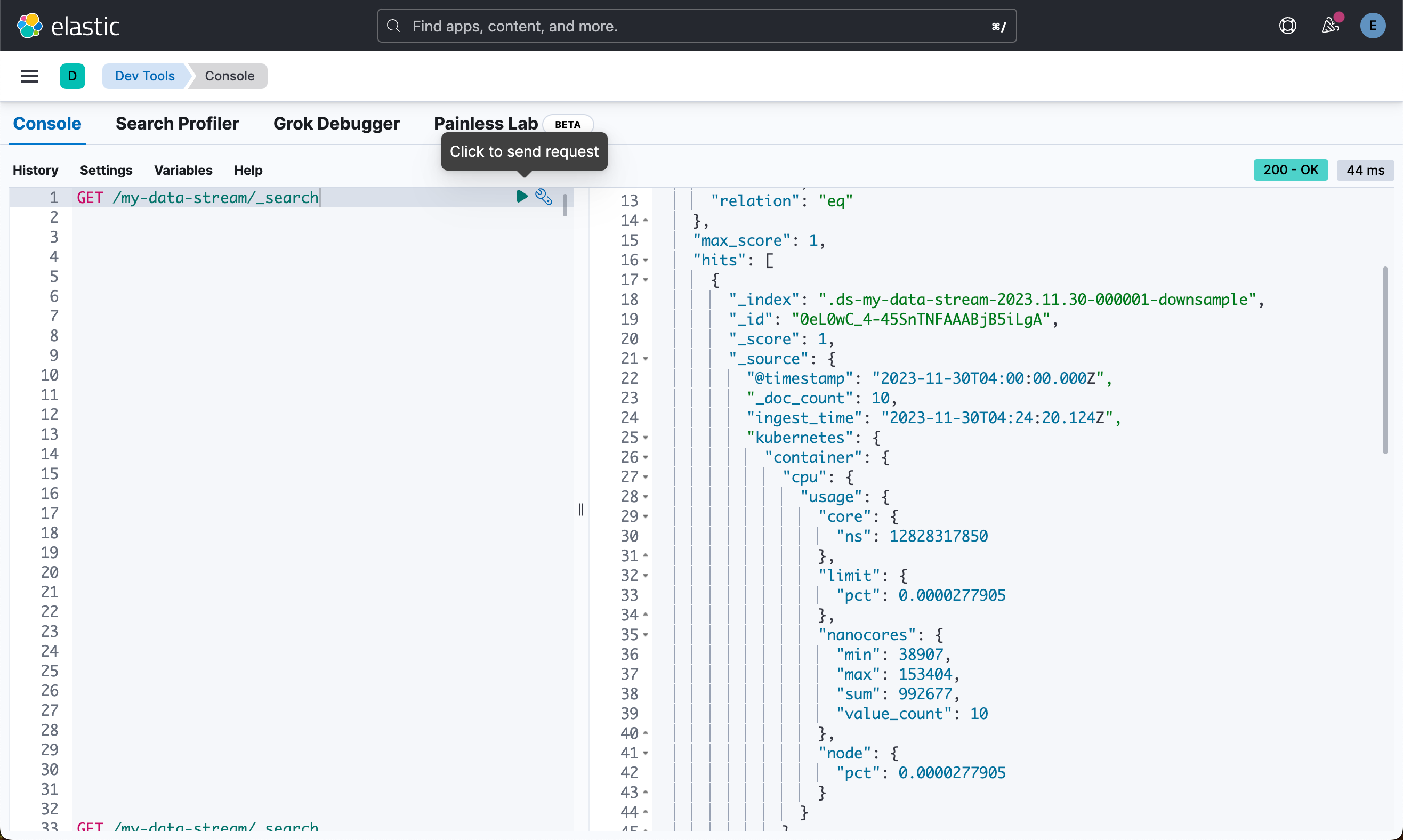 Elasticsearch：对时间序列数据流进行降采样（downsampling)_elasticsearch zoneddatetime.parse-CSDN博客