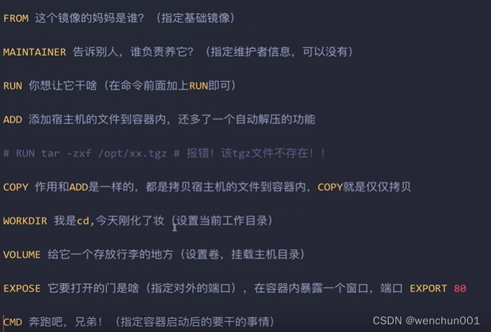 Docker学习之趣学dockerfile指令 Csdn博客