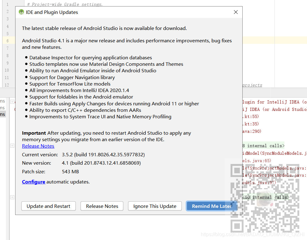 AndroidStudio中打开新项目提示:This version of the Android Support plugin for IntelliJ IDEA (or Android ...